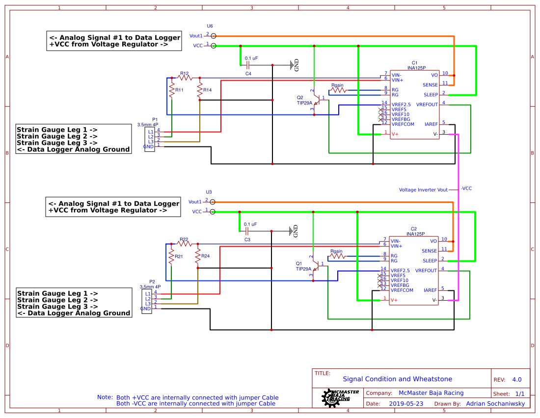 Signal Cond + Wheatstone V2 - Platform for creating and sharing projects - OSHWLab