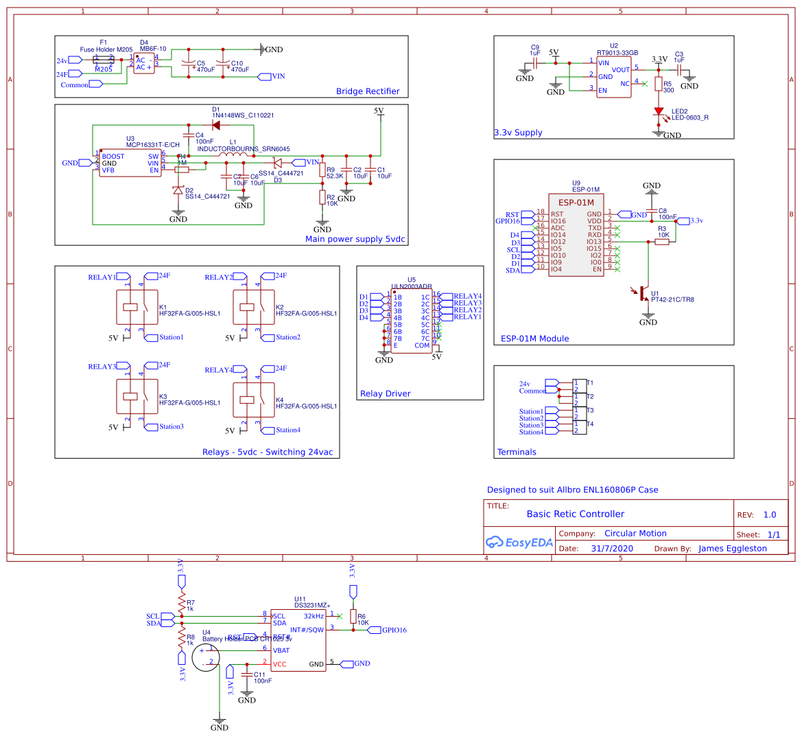 Easy Reticulation V1 - EasyEDA open source hardware lab