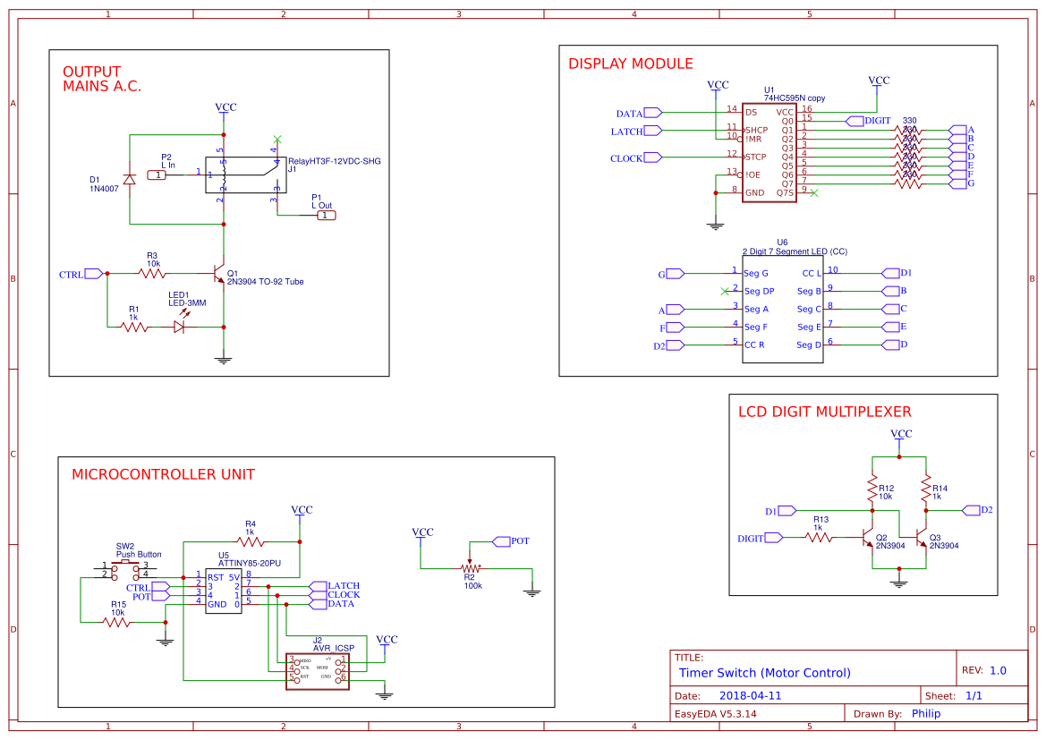 TimerSwitch - EasyEDA open source hardware lab