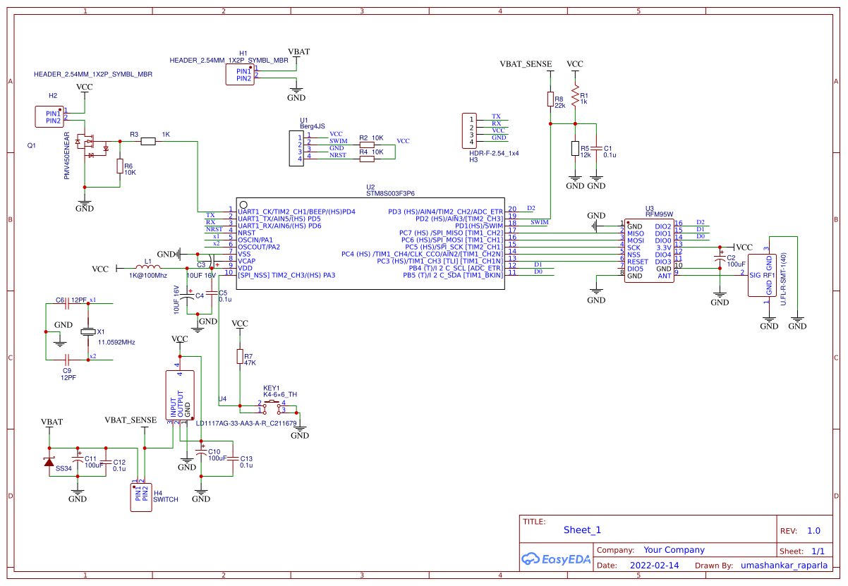 rfm95_pazer - EasyEDA open source hardware lab