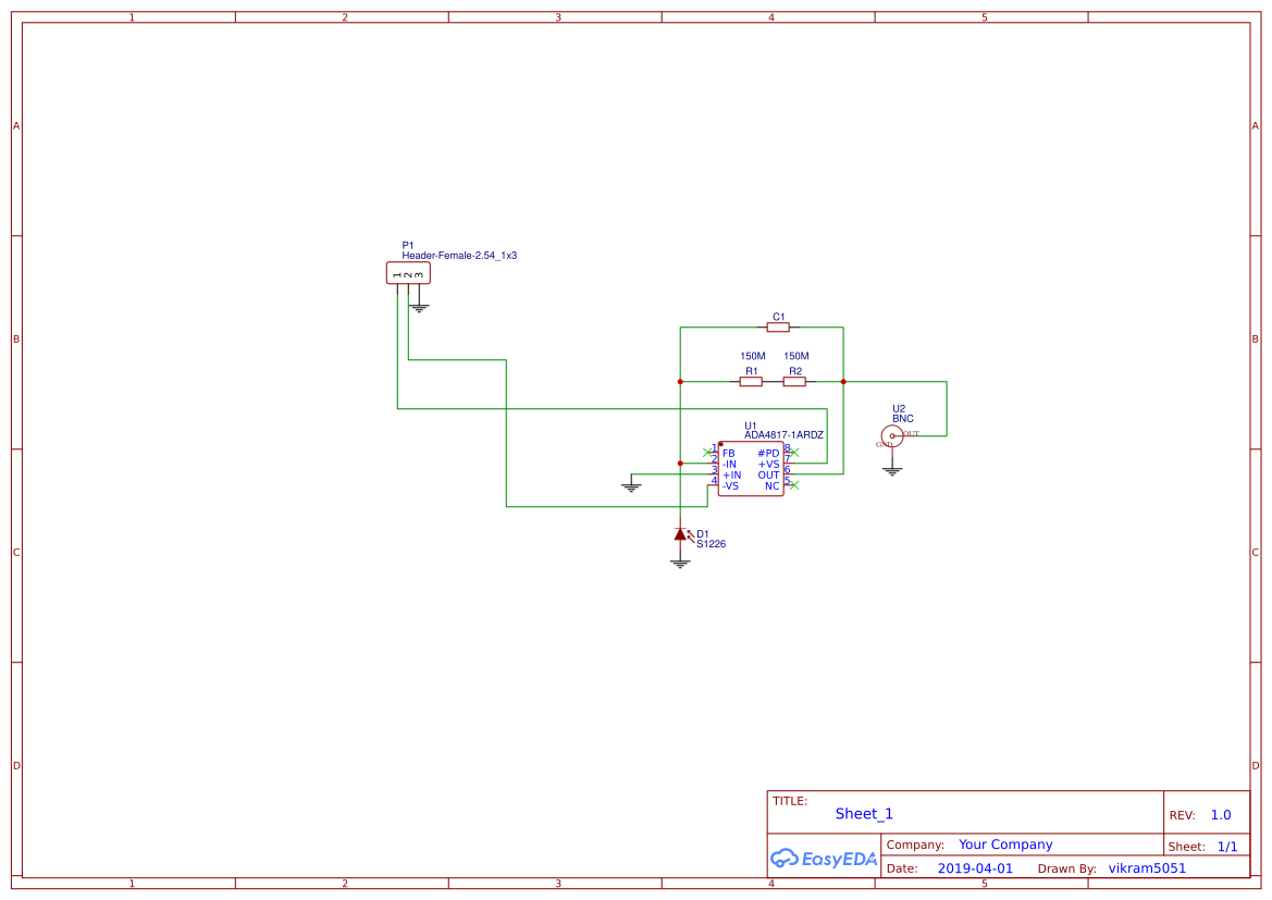 ozone Reference Detector Circuit - EasyEDA open source hardware lab