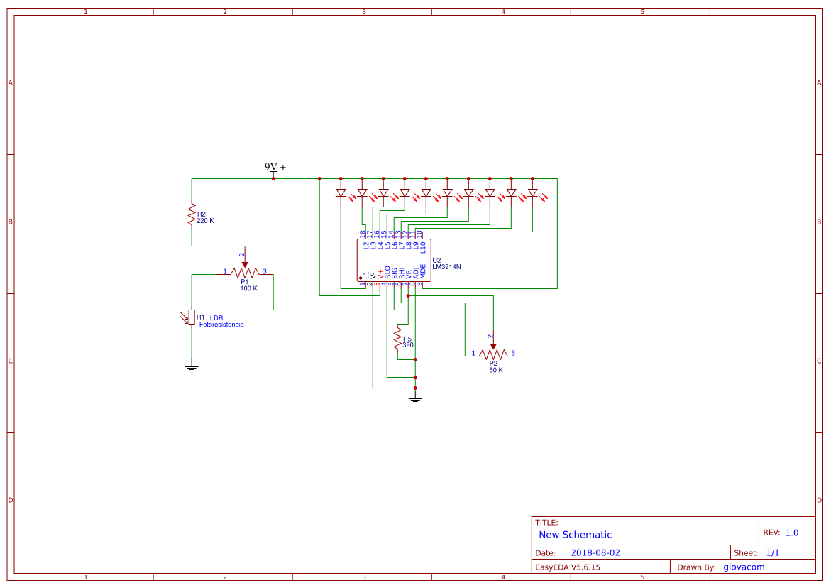 Sensor luminosidad - EasyEDA open source hardware lab