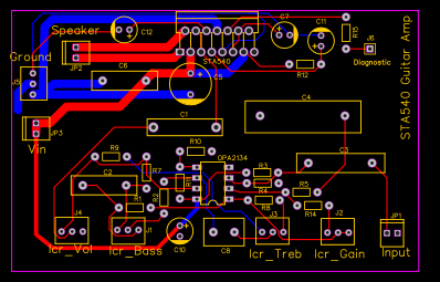 STA540 Guitar Amp v.2 - EasyEDA open source hardware lab
