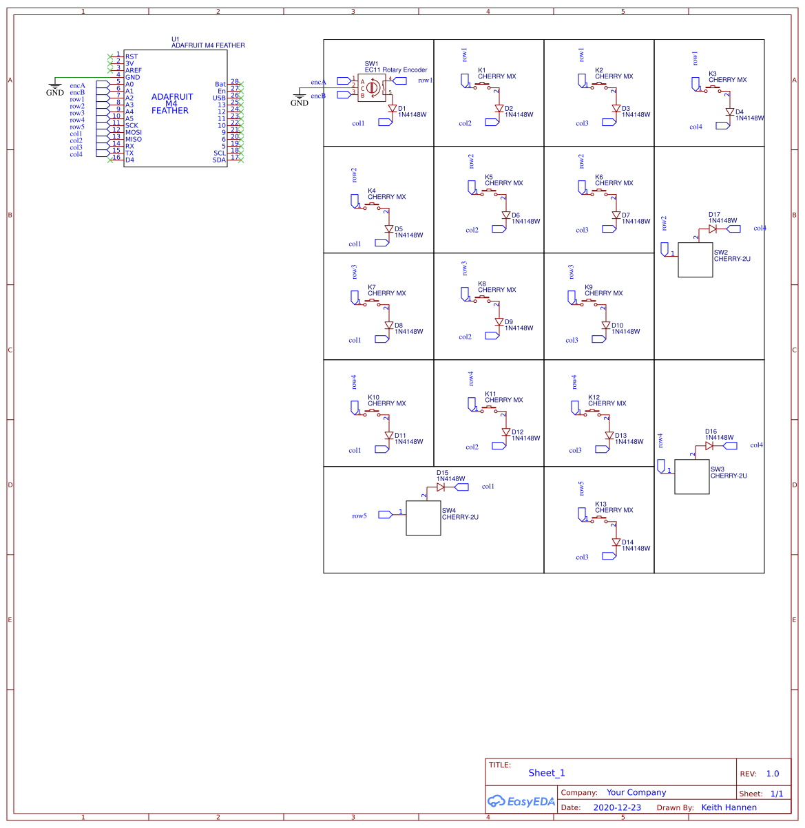 feather macro pad - EasyEDA open source hardware lab