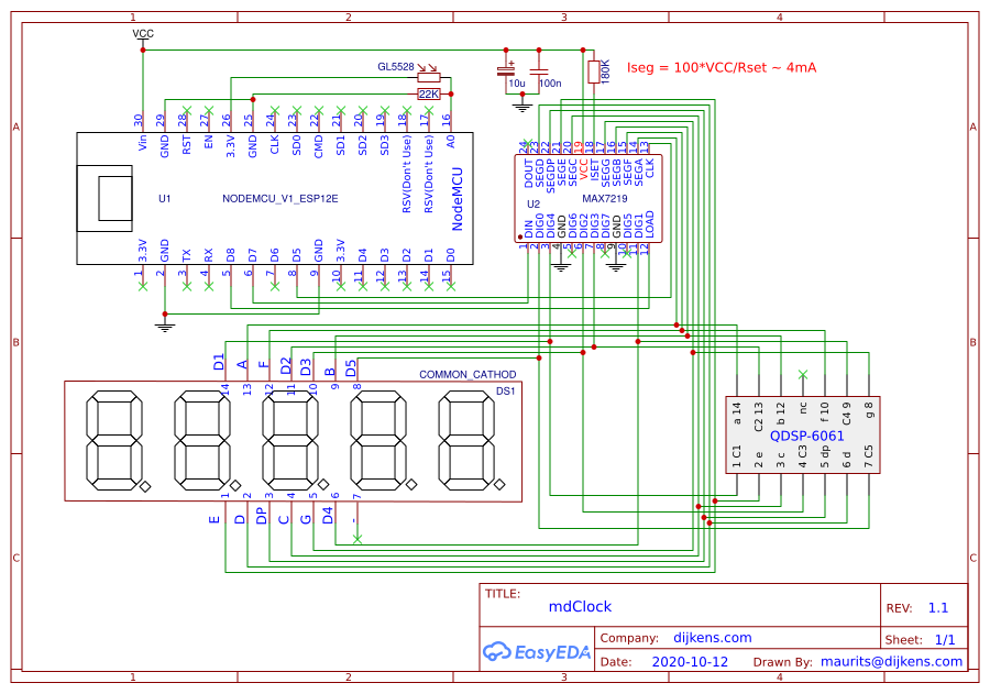 mdClock - EasyEDA open source hardware lab