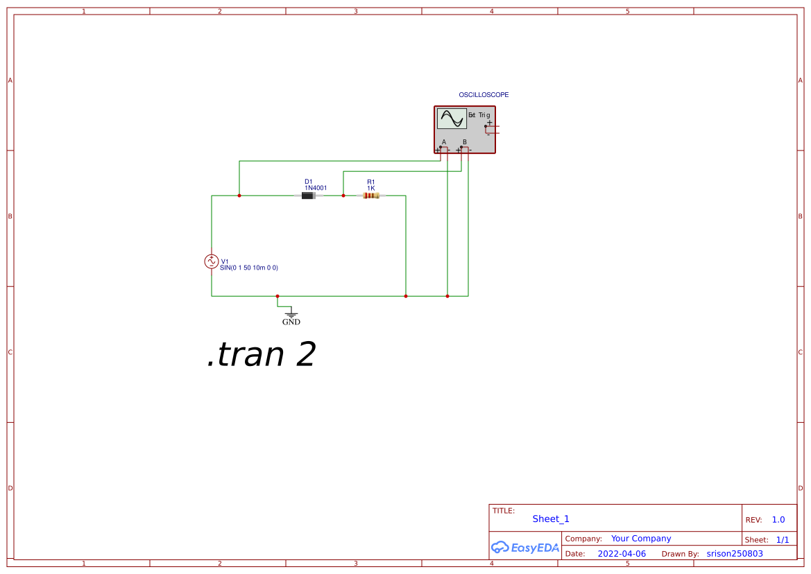 Half Way Rectifier - EasyEDA open source hardware lab