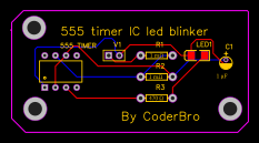555 timer IC LED BLINKER - OSHWLab