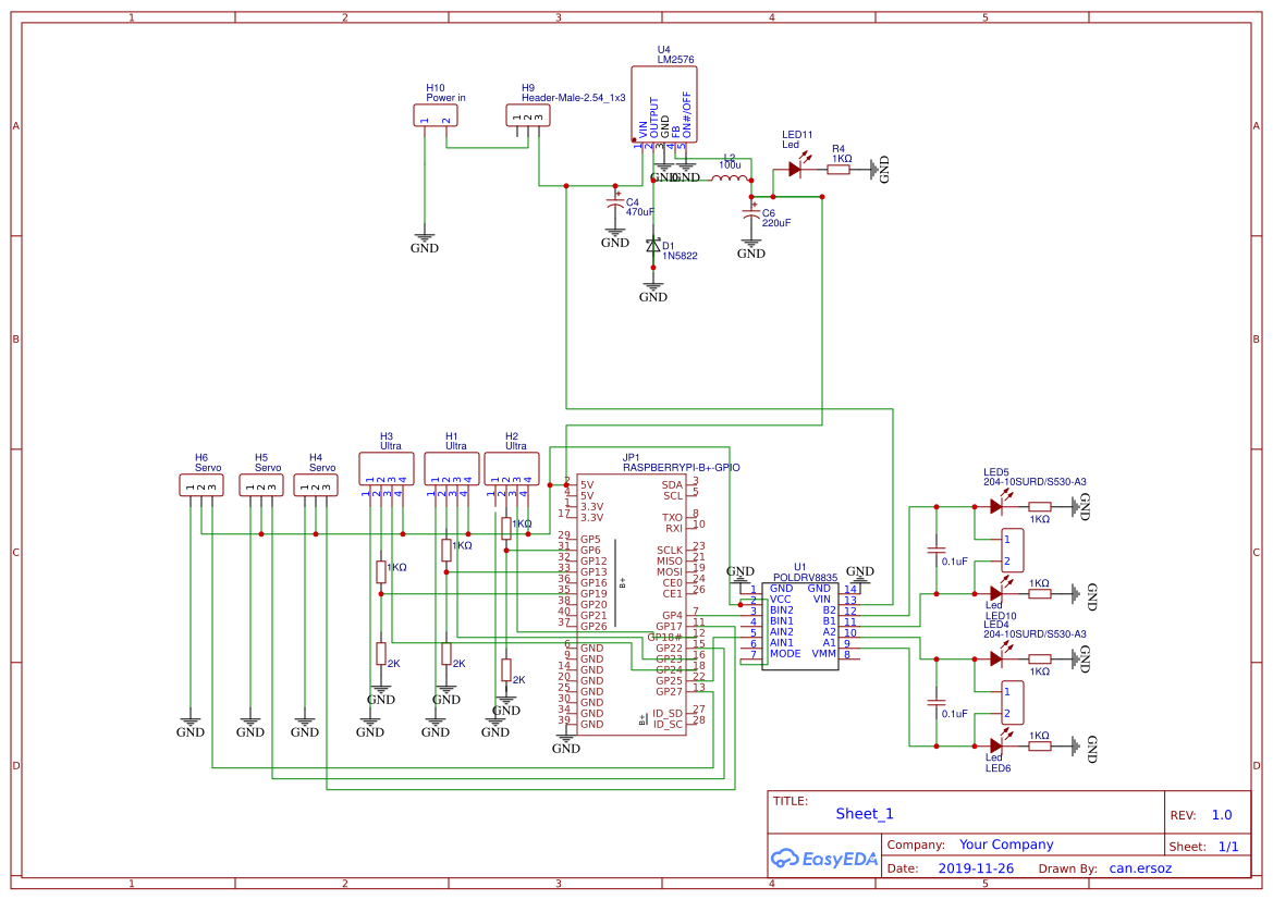 Pi Wars TR 2020 V2 - EasyEDA open source hardware lab
