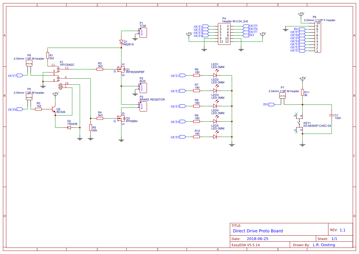 Direct Drive proto Board - Platform for creating and sharing projects - OSHWLab