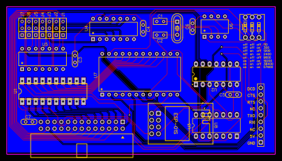 IOBus - Serial card (88-2SIO) with ESP-01s - OSHWLab
