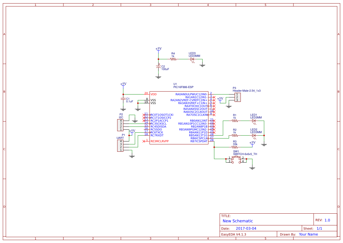 PIC16F886 - EasyEDA open source hardware lab