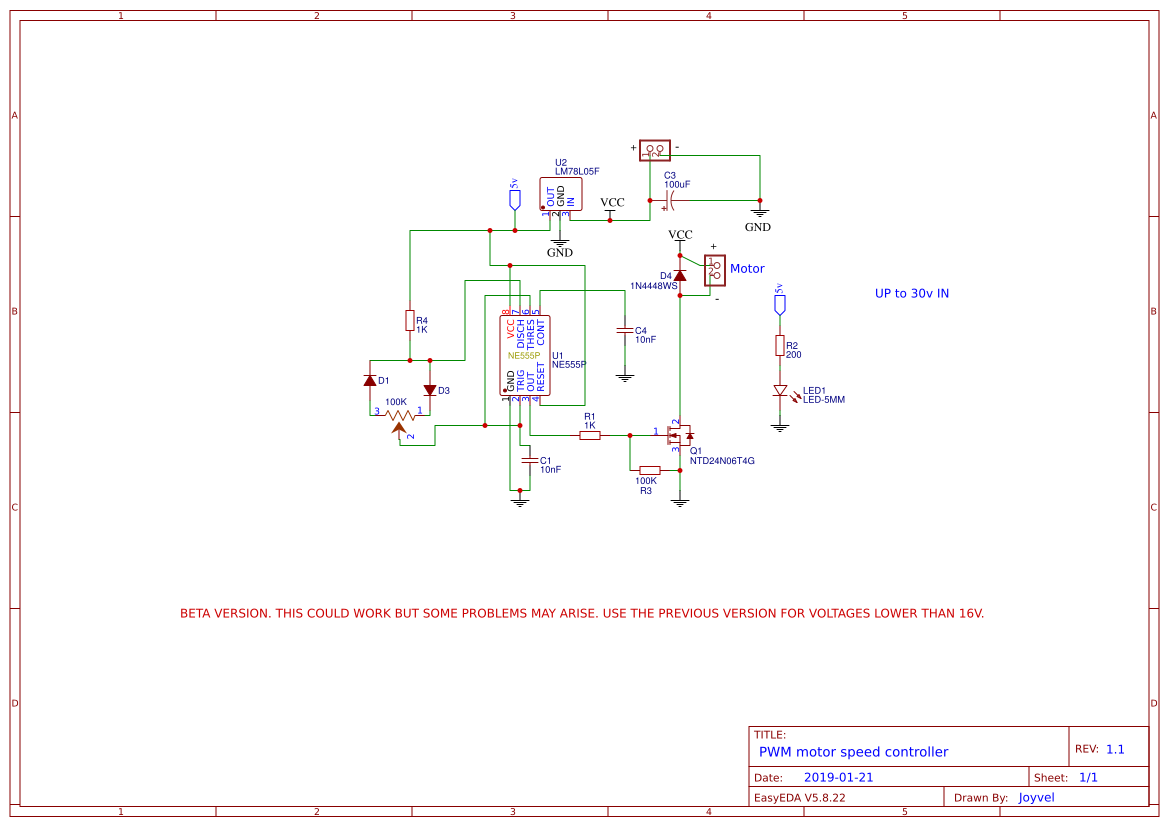 DC Speed controller PWM avarage voltage controlled load V1.2 - OSHWLab