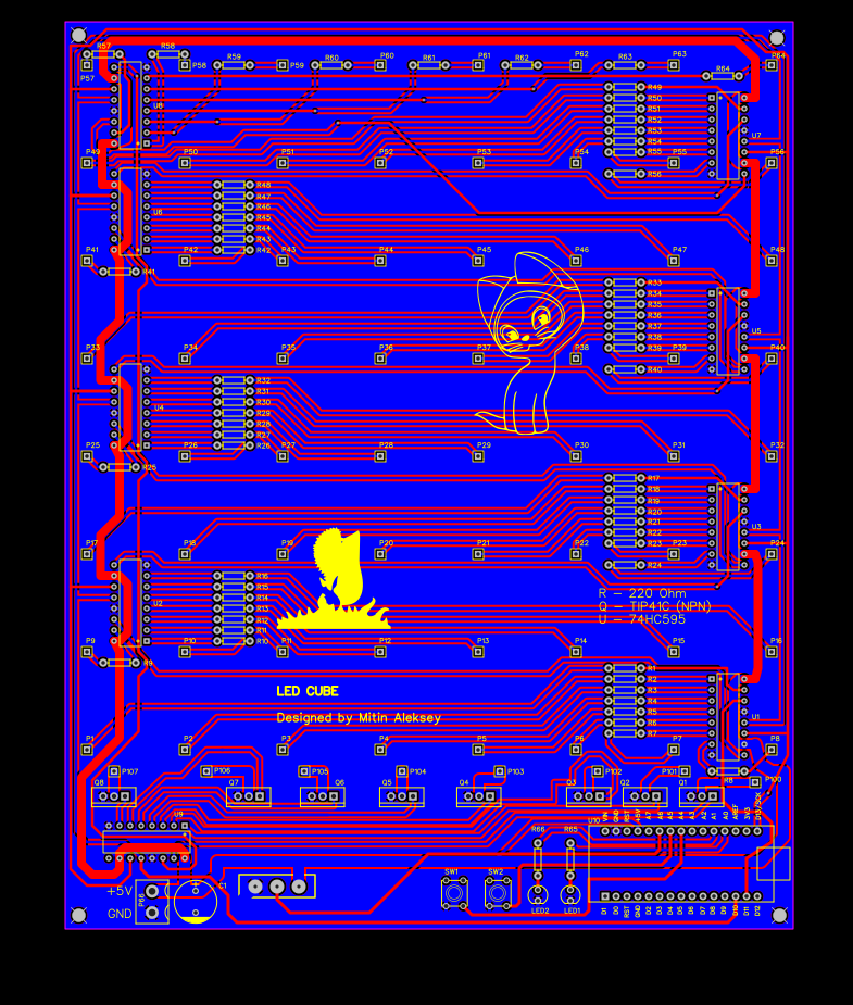LED Cube - EasyEDA open source hardware lab