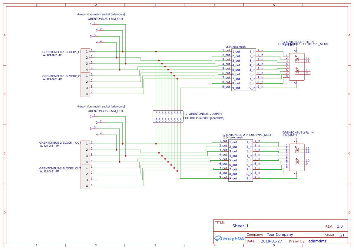 Grenton Bus to RJ45 - EasyEDA open source hardware lab