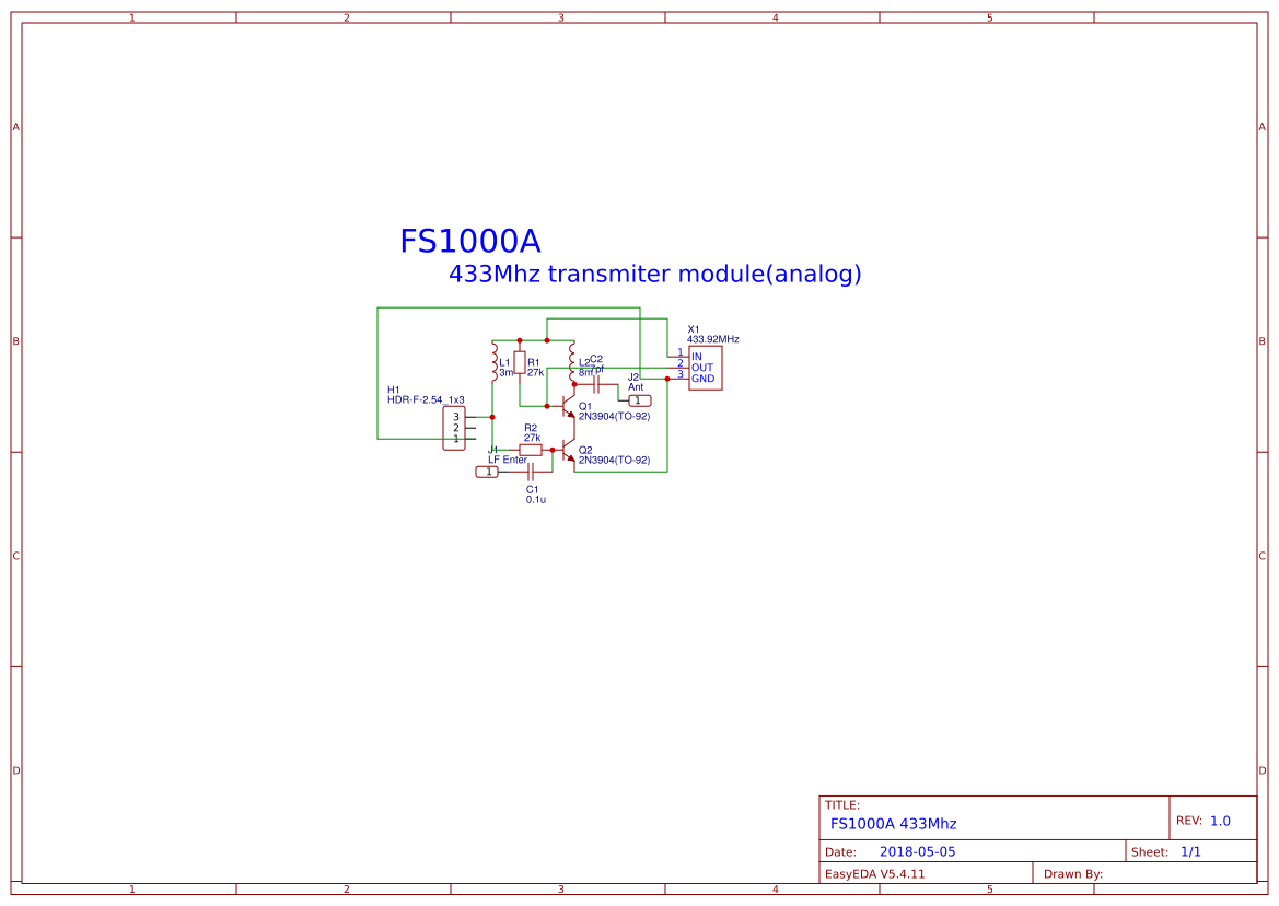 433 transmitter - OSHWLab