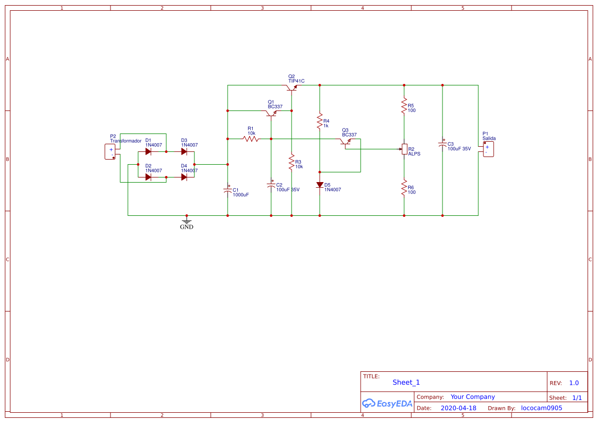 Fuente AC-DC Variable - OSHWLab