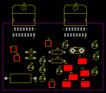 Tda bridged plus Power transistor - EasyEDA open source hardware lab