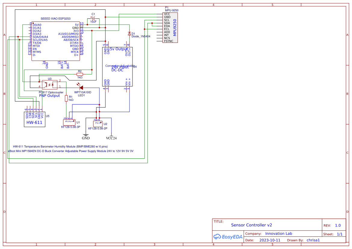 SensorBoardv2 - EasyEDA open source hardware lab