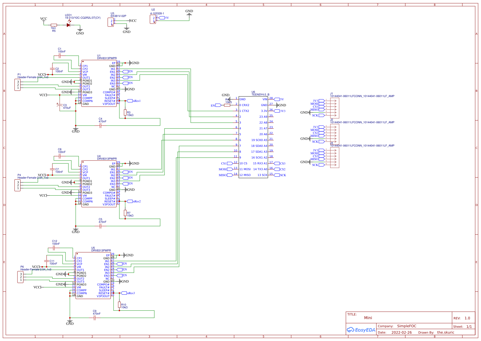 SimpleFOC_notmini - EasyEDA open source hardware lab