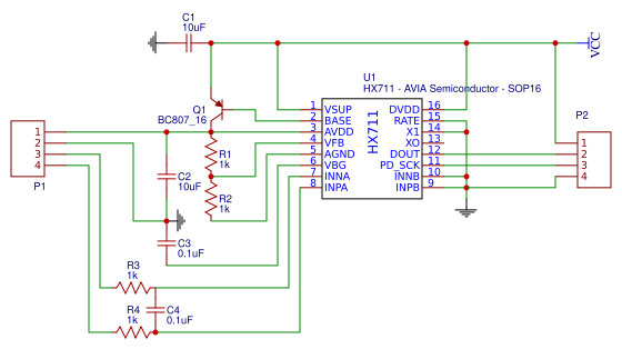 HX711 参考电路 - OSHWLab