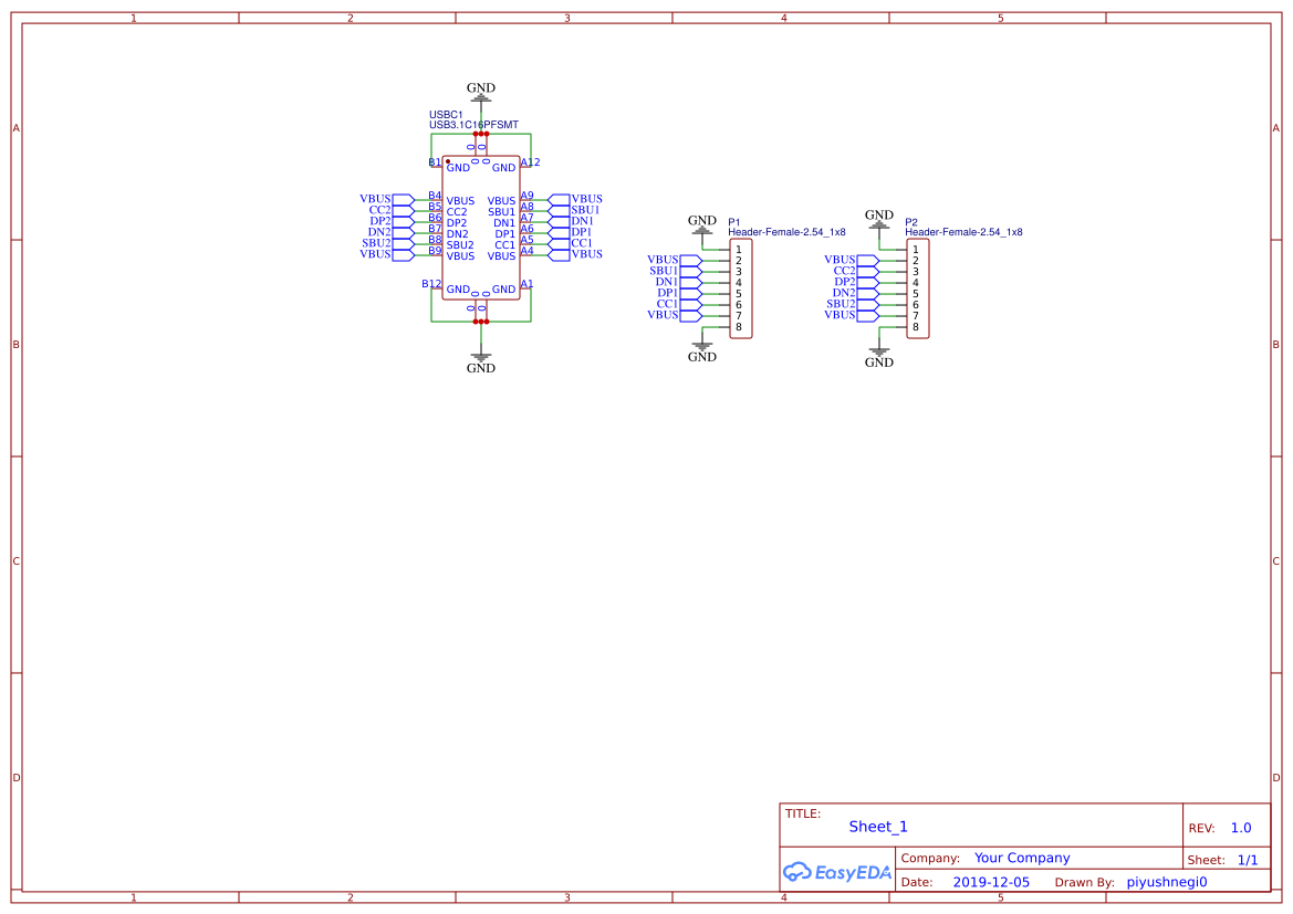 USB_TYPE_C_BREAKOUT(12_PIN) - EasyEDA open source hardware lab