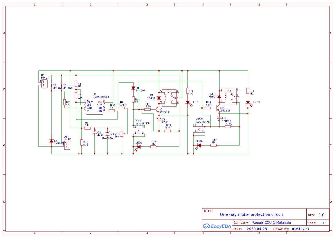 Car Power Window Load Sensing v1.2 - Platform for creating and sharing projects - OSHWLab