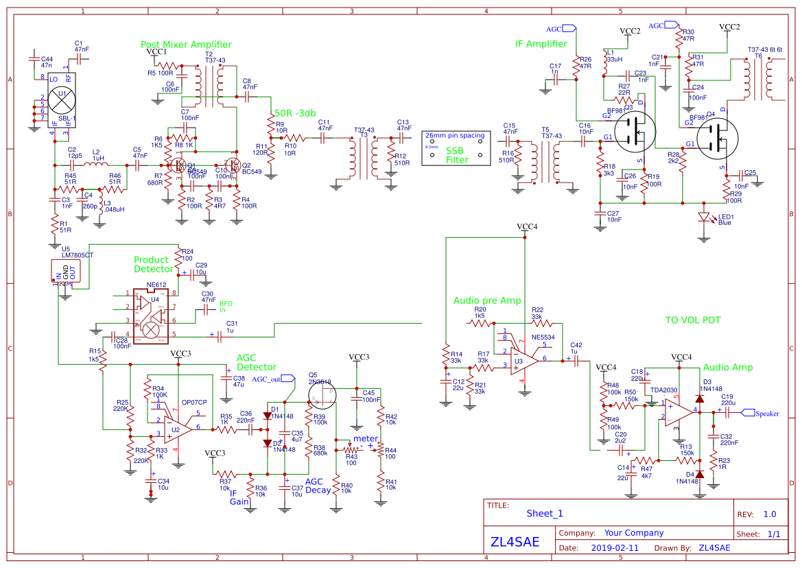 Modular SSB - EasyEDA open source hardware lab