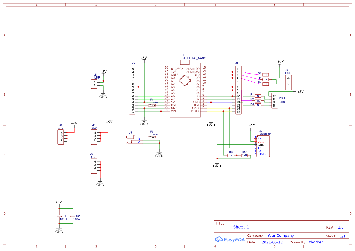 RGB-oriëntatielampje - EasyEDA open source hardware lab