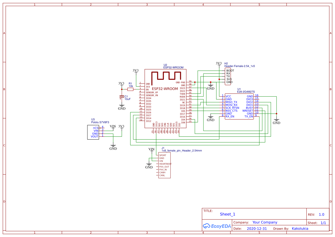 ExpressLRS 1" Micro TX ESP32 E28 - OSHWLab