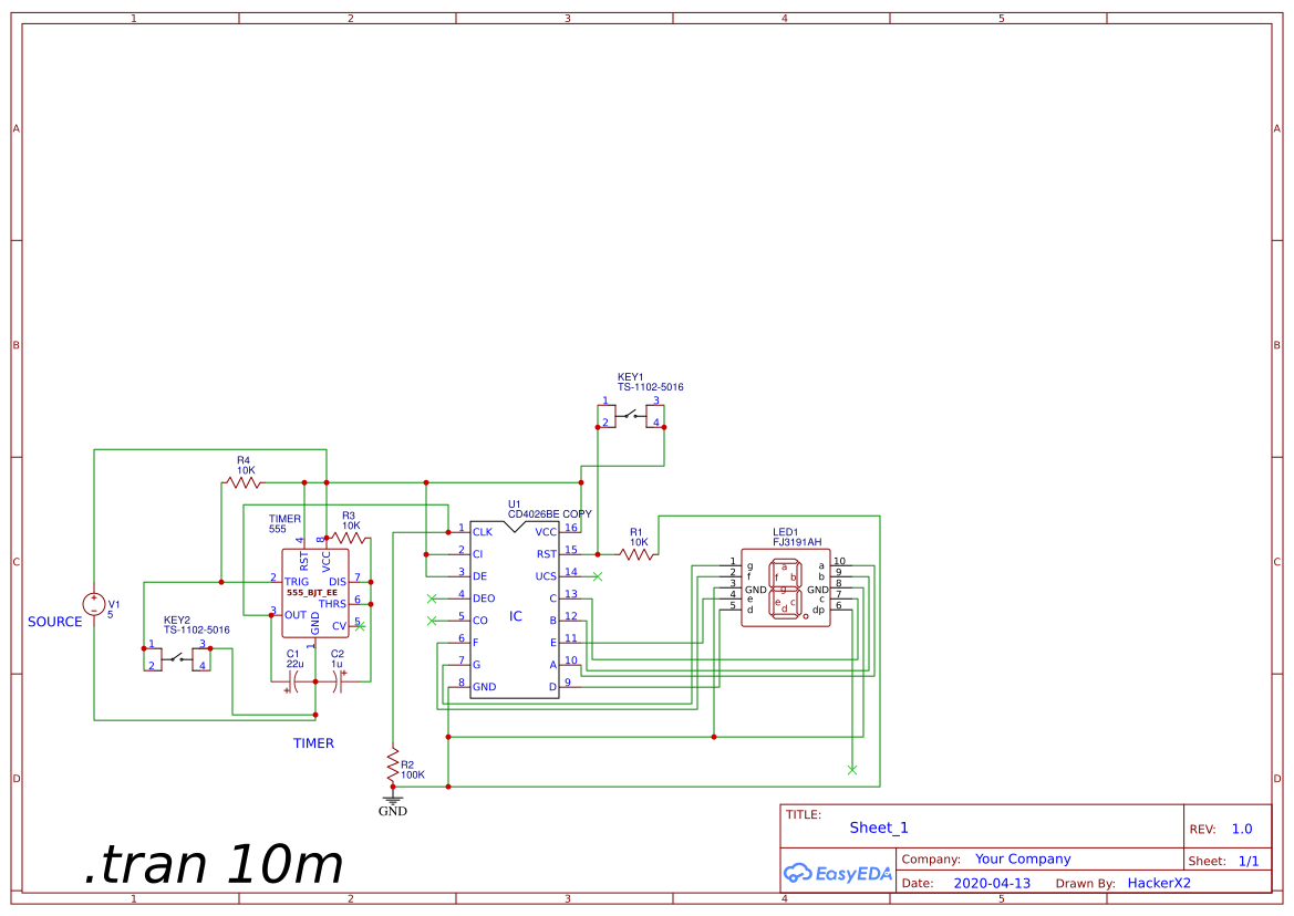 Counter circuit - OSHWLab