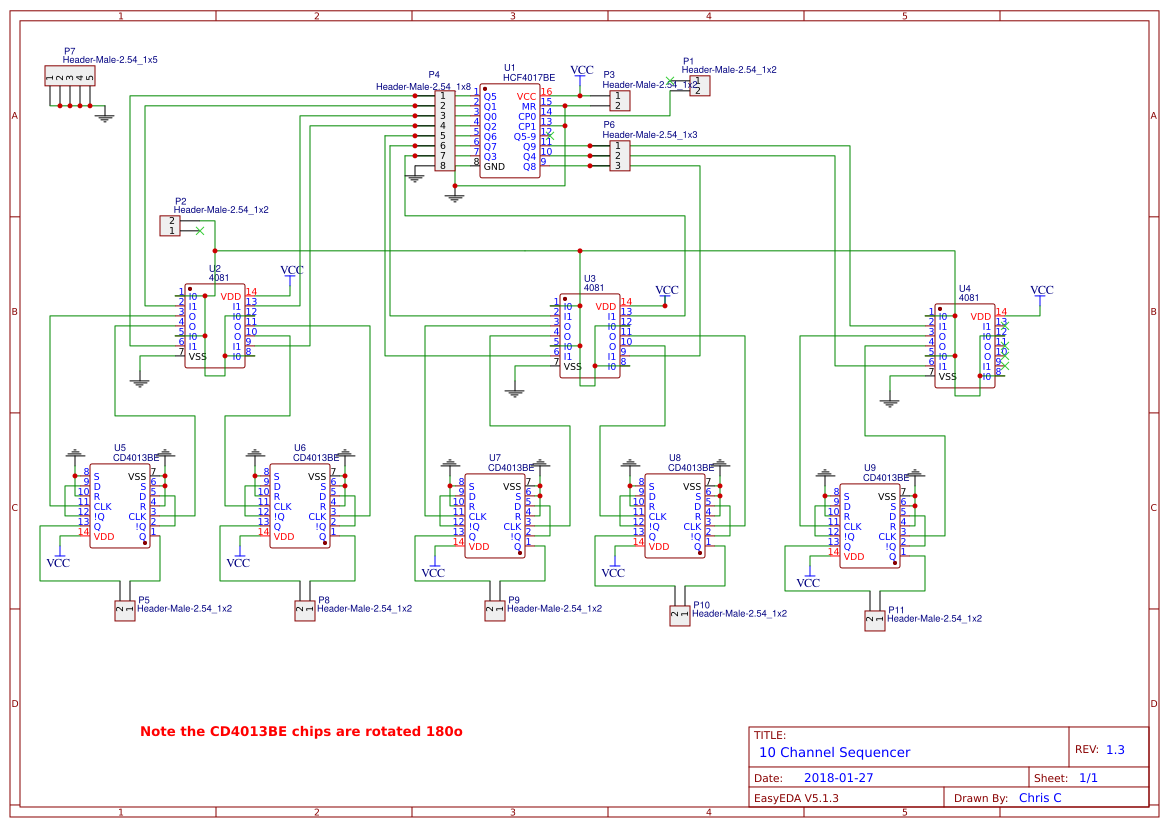 10 Ch Sequencer - OSHWLab