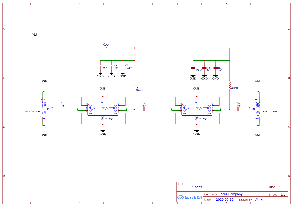 LNA board - EasyEDA open source hardware lab