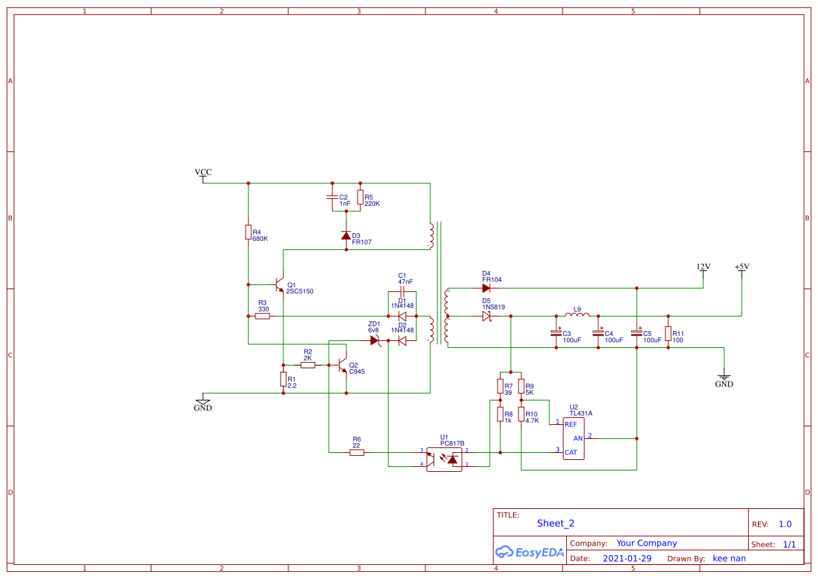 flyback smps(s) - EasyEDA open source hardware lab