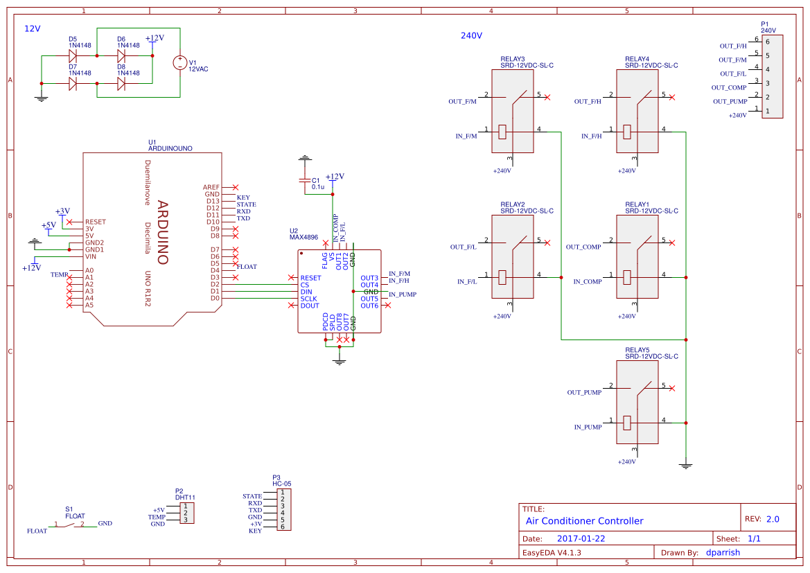 Air Conditioner Controller V2 - OSHWLab