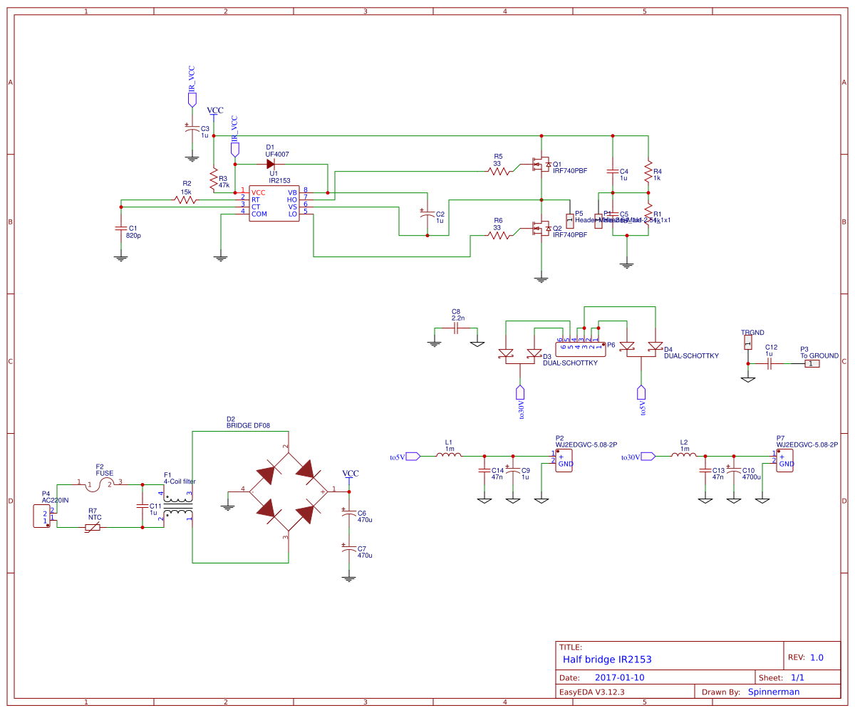 IR2153 LBP - OSHWLab