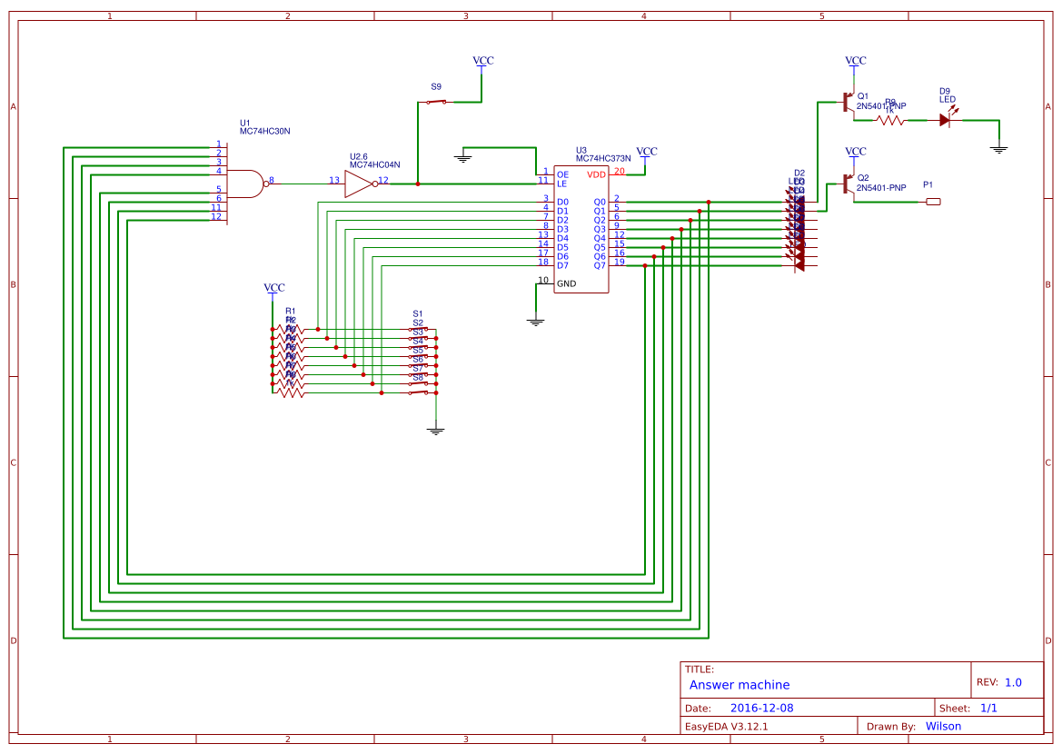 Answer machine - EasyEDA open source hardware lab