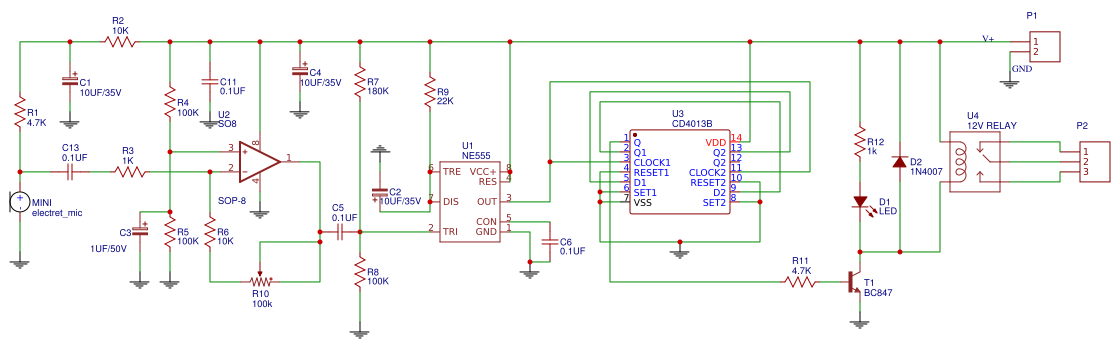 clap switch alv - Platform for creating and sharing projects - OSHWLab