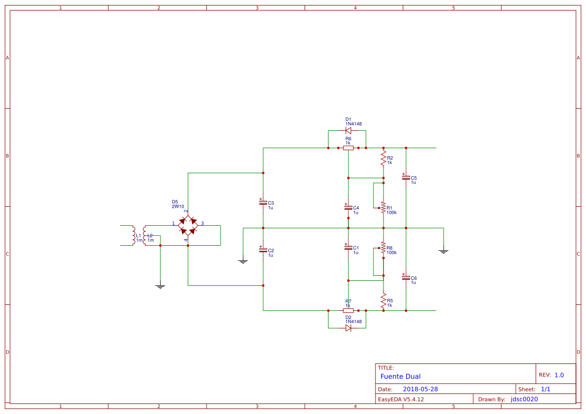 Fuente Dual - OSHWLab