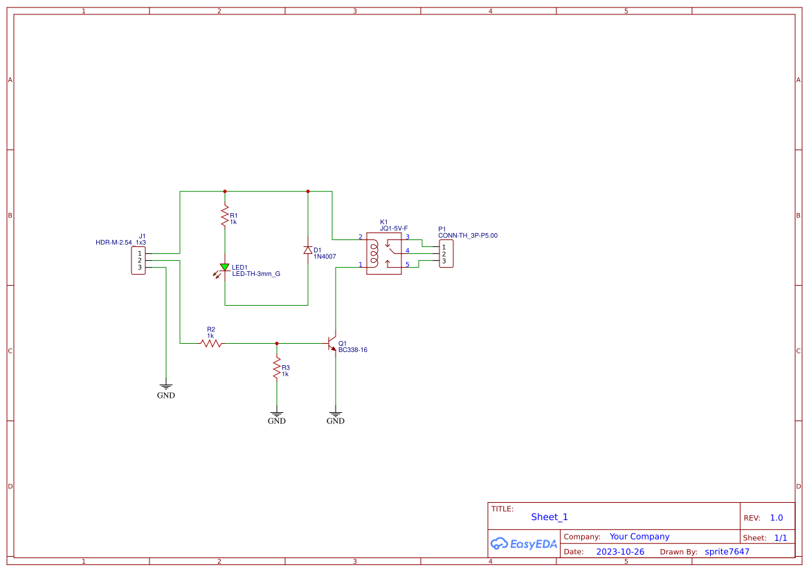 10.Relay Drier - EasyEDA open source hardware lab