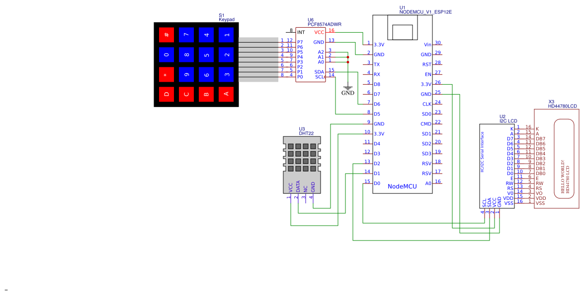 Nodemcu And Keypad Platform For Creating And Sharing Projects Oshwlab