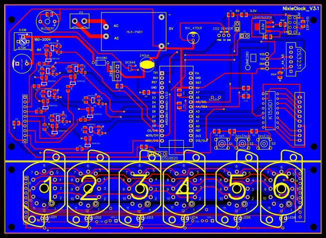 nixie_clock_pcb_in14 - EasyEDA open source hardware lab