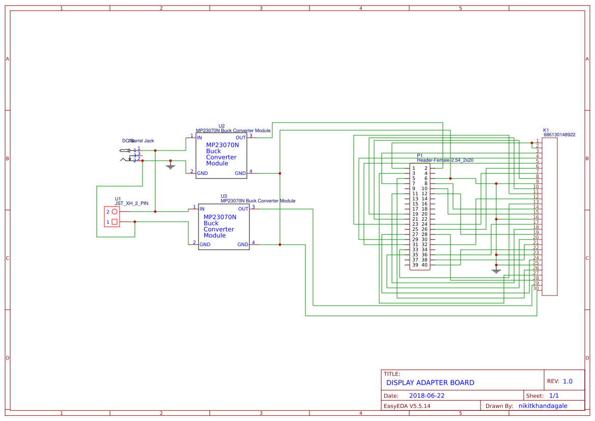 Display Adapter PCB copy - EasyEDA open source hardware lab