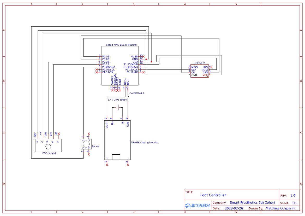 Foot Control Schematic 6th Cohort - EasyEDA open source hardware lab