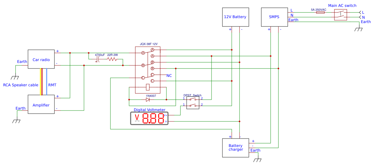 Boombox power switcher - EasyEDA open source hardware lab