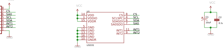 SparkFun Triple Axis Accelerometer Breakout - LIS331 - EasyEDA open source hardware lab