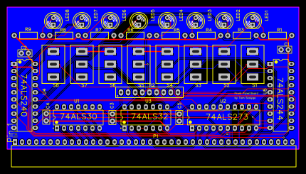 Front Panel Board designed for RC2014 - OSHWLab