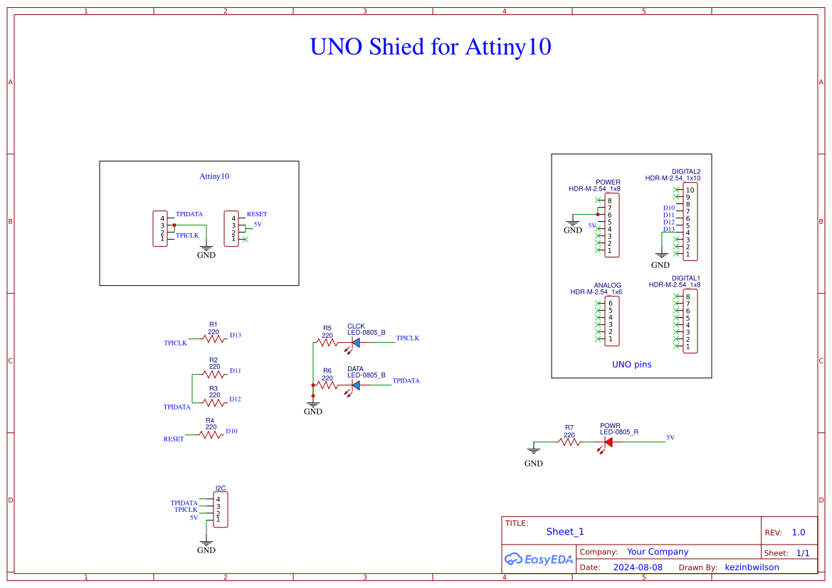 Attiny10_shield - EasyEDA open source hardware lab