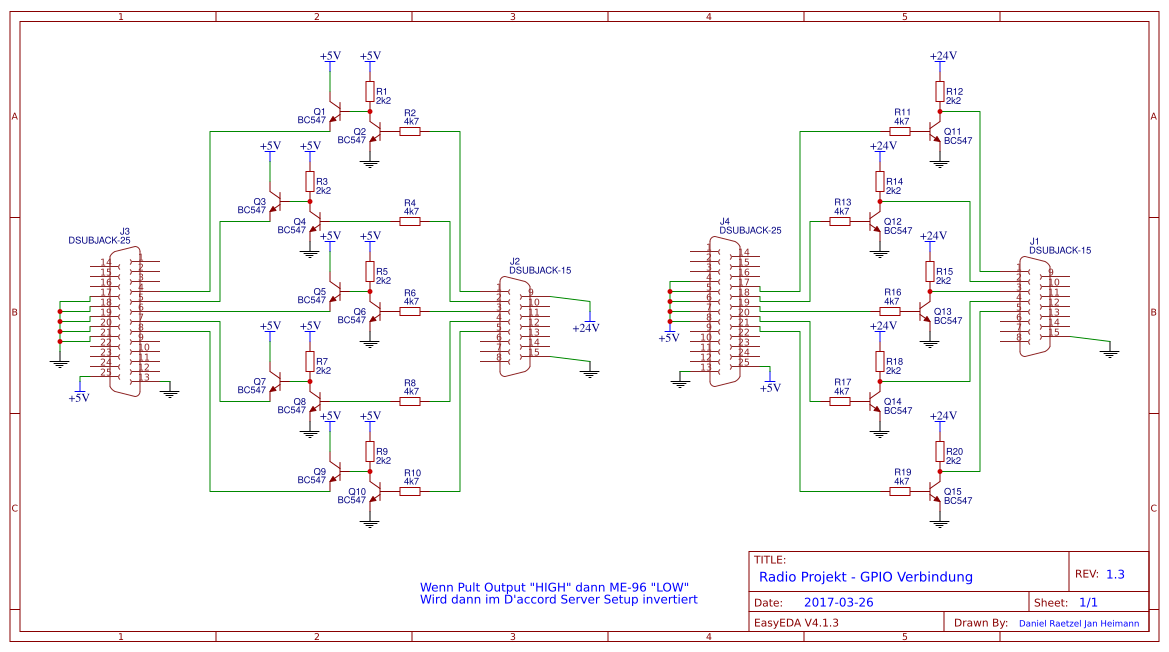 Schaltplan GPIO Verbindung - EasyEDA open source hardware lab