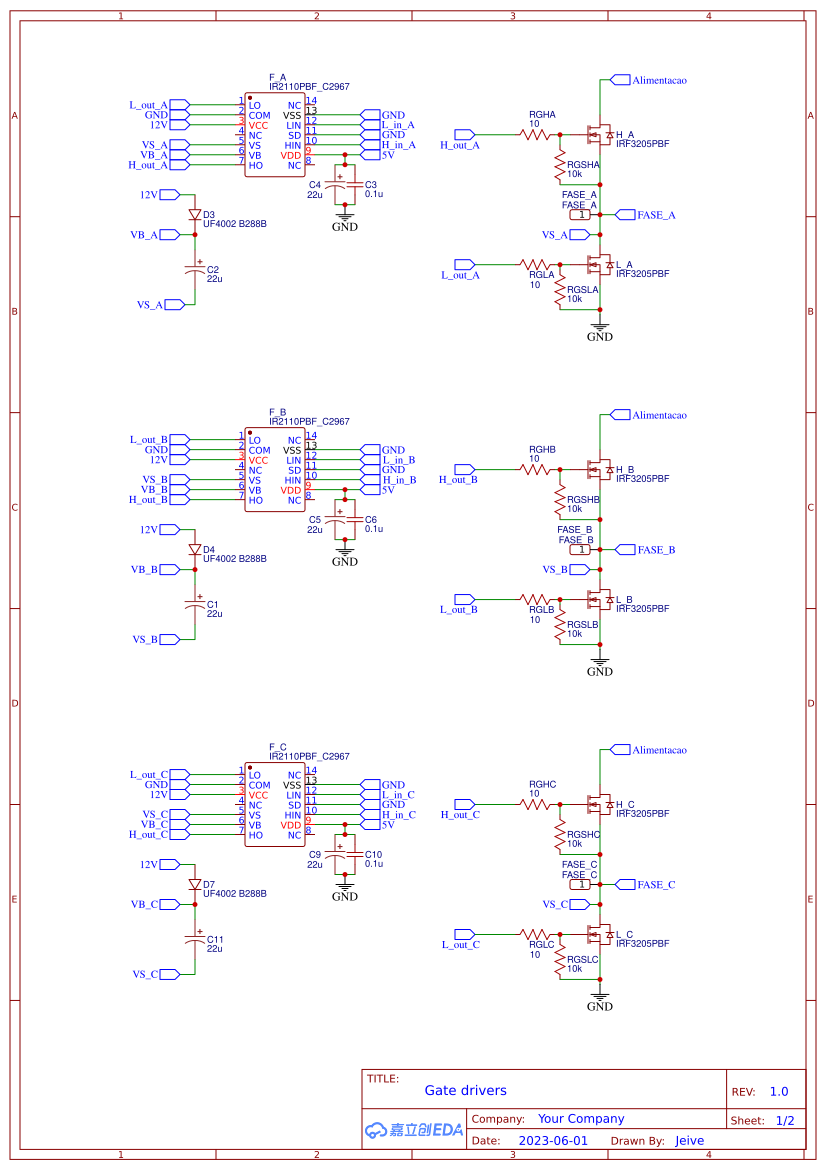 Driver BLDC - EasyEDA open source hardware lab