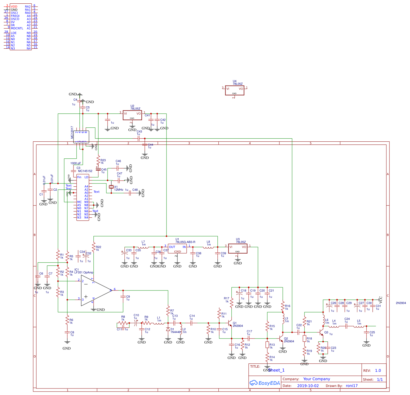 Placa DEMO - EasyEDA open source hardware lab